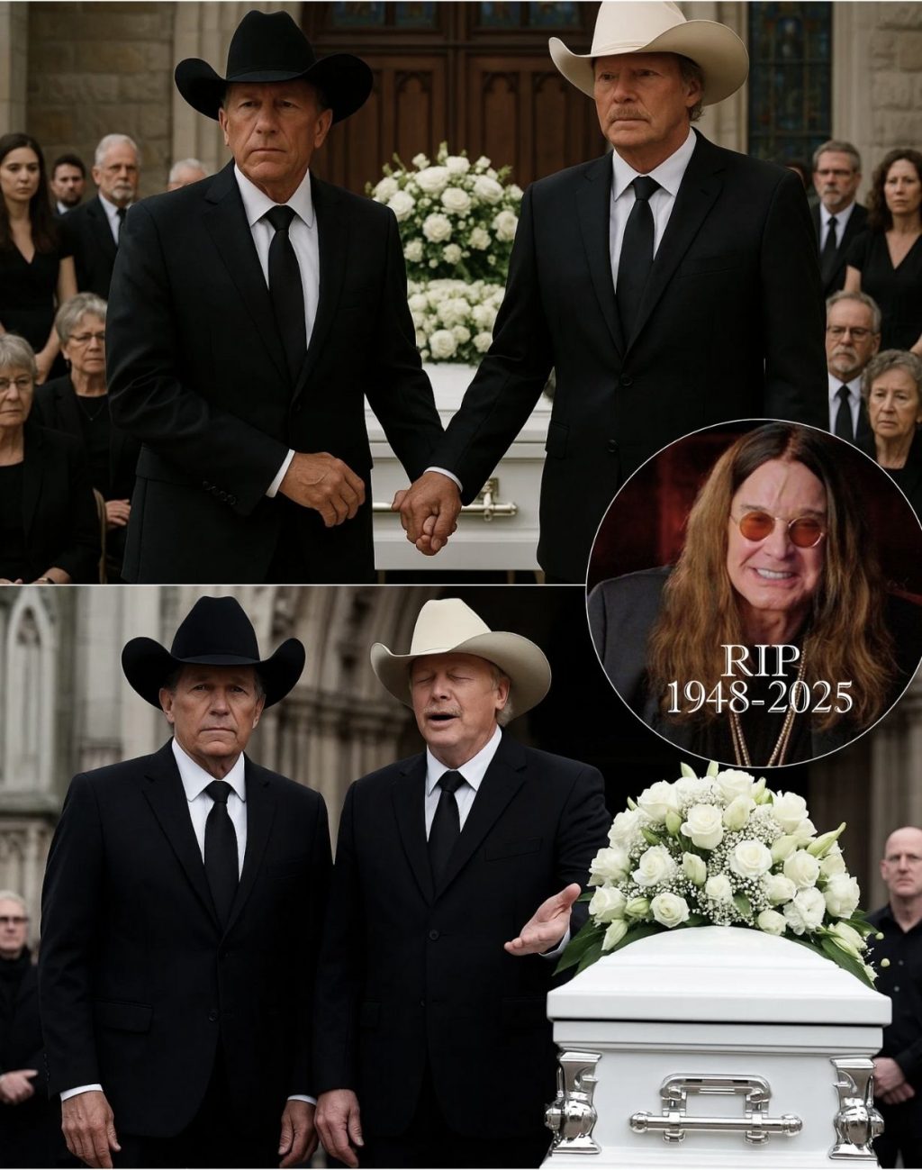 George Strait and Alan Jackson walked side by side into the quiet ...