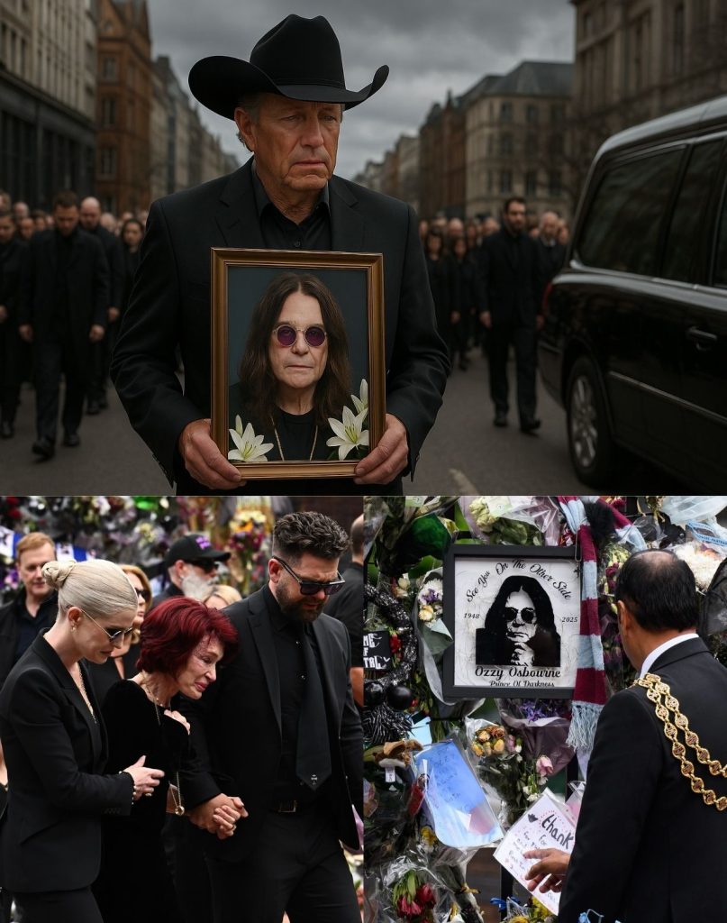 At 73 years old, George Strait walked beside the hearse, each step ...