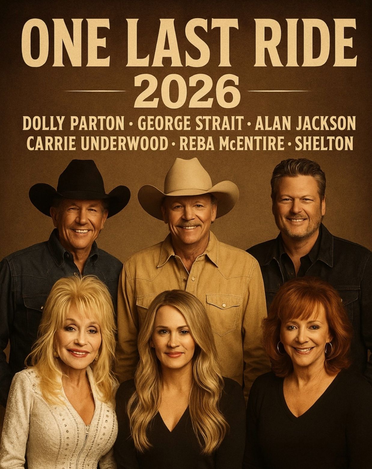 COUNTRY ICONS TOGETHER – George Strait, Alan Jackson, Dolly Parton ...